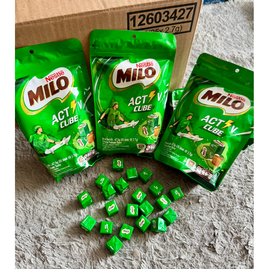 Jual Milo coklat active cube original by nestle kemasan pouch (25 blok ...