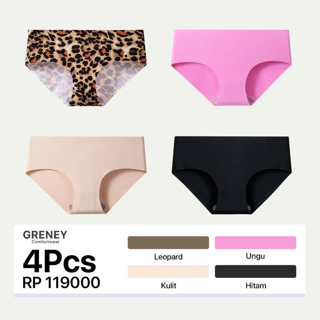 Jual Greney-Paket Celana Dalam (4PCS) CD Seamless Pasangan Model ...