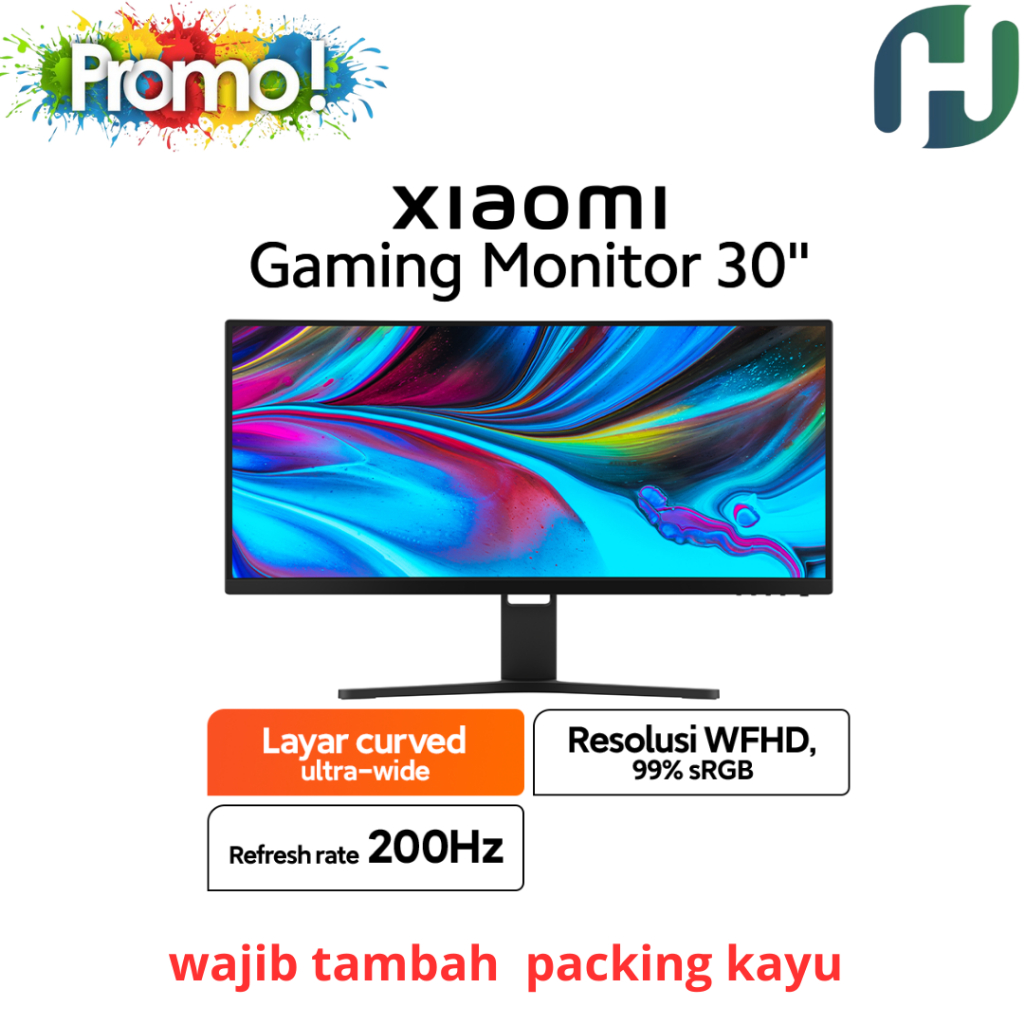 Jual Xiaomi Curved Gaming Monitor 30 inci grade a+ Special 7.7 promo ...