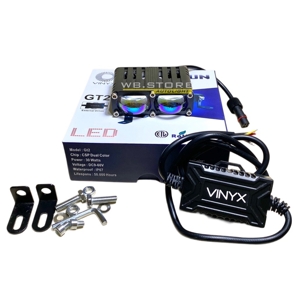 Jual LAMPU TEMBAK VINYX GT2 30 WATT BLUE LENS SLIM LAMPU TEMBAK MINI ...