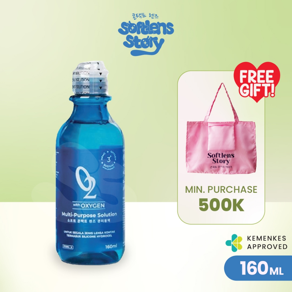 Jual O2 160ml Multi-Purpose Solution Air Softlens | Shopee Indonesia