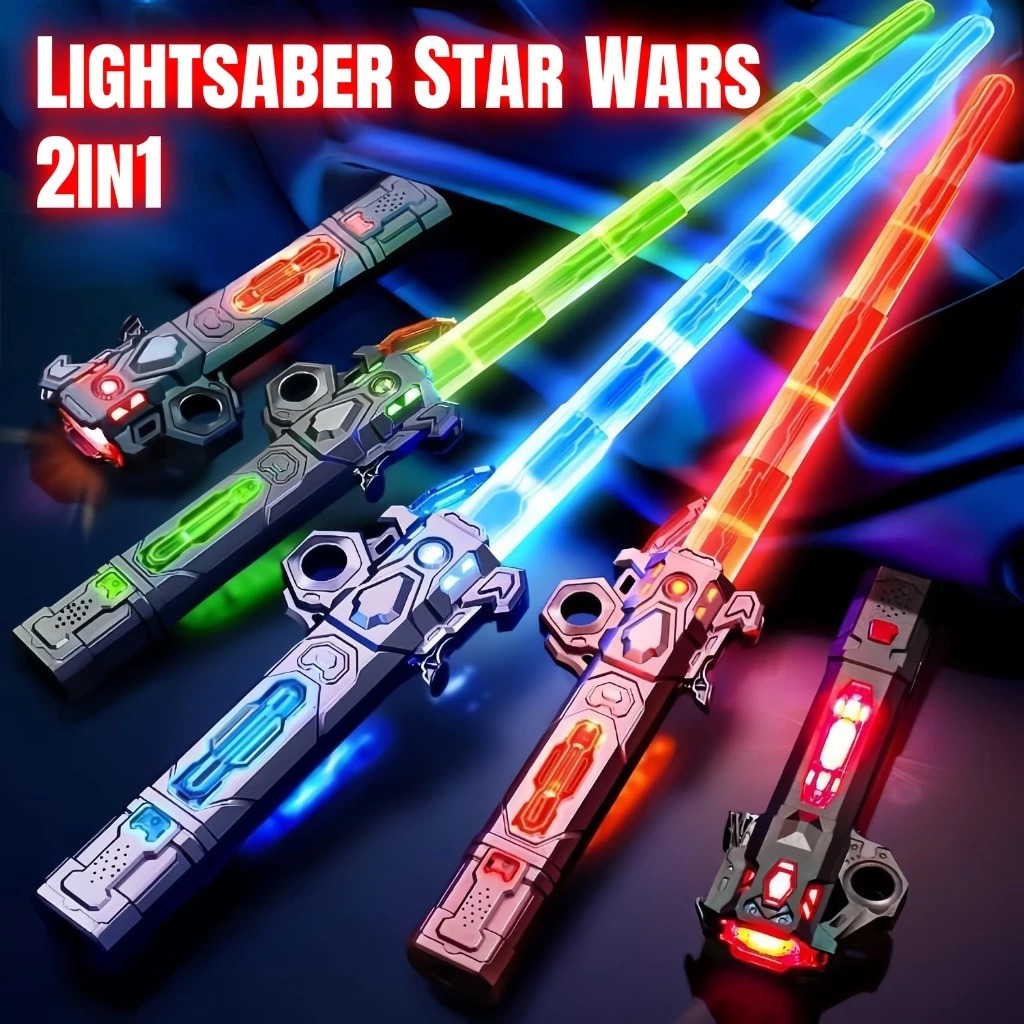 Jual [TOYSHOUSE] Lightsaber Star Wars 2in1 – Pedang Laser Mainan LED ...
