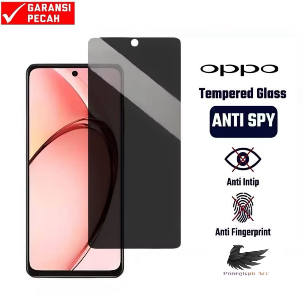 Jual TG Kaca Anti Spy Oppo A5 5G A5 Pro A3 A3 Pro A3X A60 A79 A78 A77 A77s A59 A58 A57 A57s A38 ...