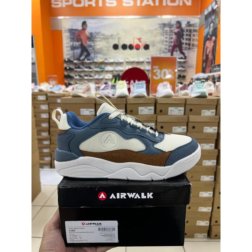 Jual Airwalk Coby Beige/Blue/Brown Men Shoes Original | Shopee Indonesia