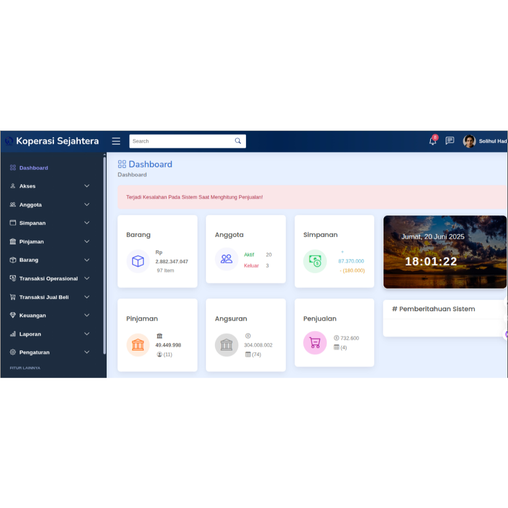 Jual cd source code aplikasi koperasi - bisa untuk koperasi simpan pinjam, berbasis script php ...