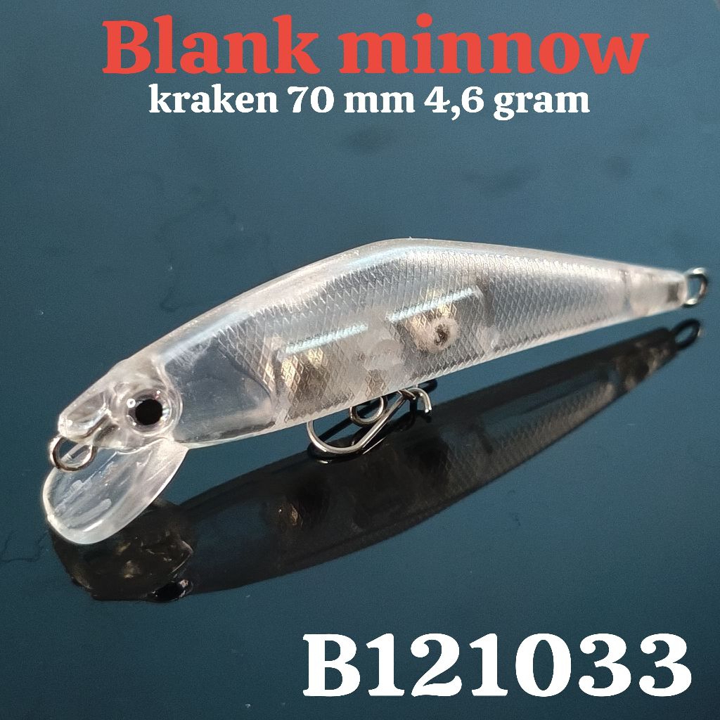 Jual Minnow Blank Kraken Exodus Sinking 70mm 4,6gram Free Mata | Shopee Indonesia