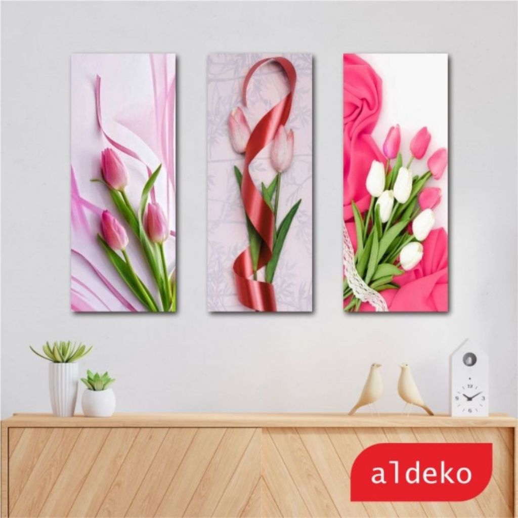 Jual Hiasan Dinding Bunga Wall Decor Buket Pajangan Kayu Bunga Poster ...