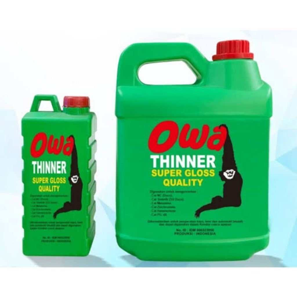 Jual Thiner OWA / thiner cat kayu & Besi Super Gloss Ukuran 4L | Shopee ...