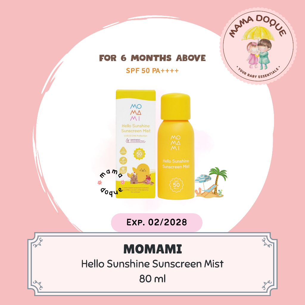 Jual Momami Hello Sunshine Sunscreen Mist SPF 50 PA+++ / Sunscreen ...
