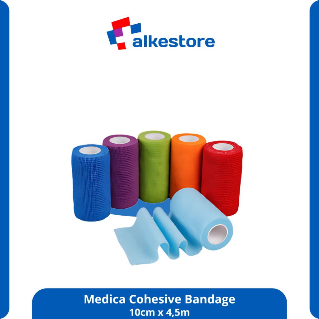 Jual MEDICA - Cohesive Bandage Perban Elastis 10cm x 4,5M | Shopee ...