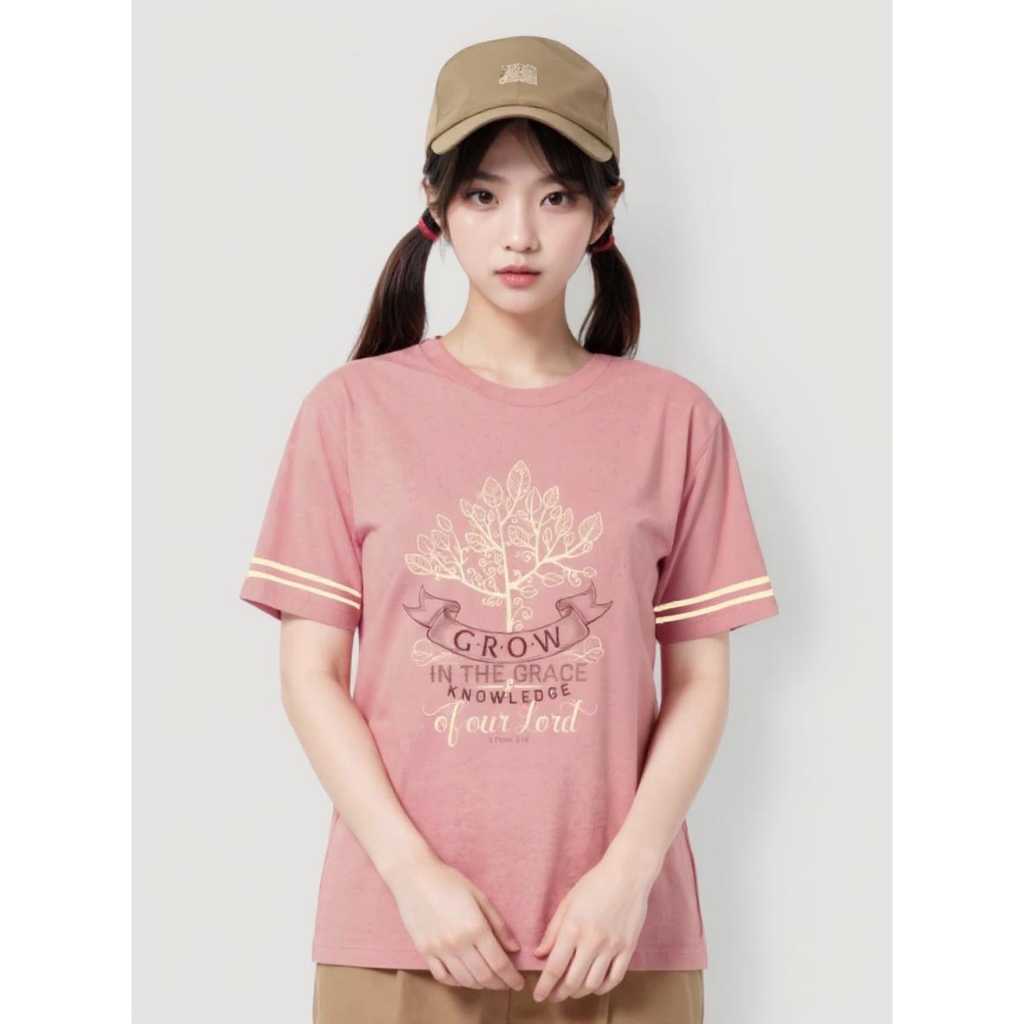 Jual HANDESIGN KAOS ROHANI DUSTY PINK GRACE / GRACE1 | Shopee Indonesia