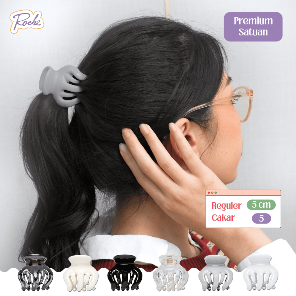 Jual Roche - Jedai Jepit Rambut Original Bangkok Reguler Cakar 5 Ukuran ...