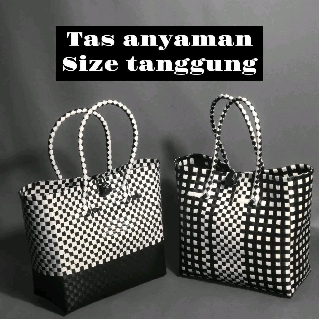 Jual Tas Anyaman Plastik Belanja Handmade – Model Modern & Tradisional ...