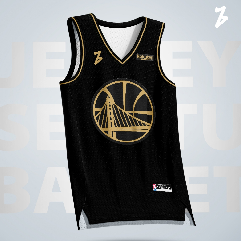 Jual Stephen Curry Golden State GSW Warriors #30 HITAM GOLD - Jersey ...