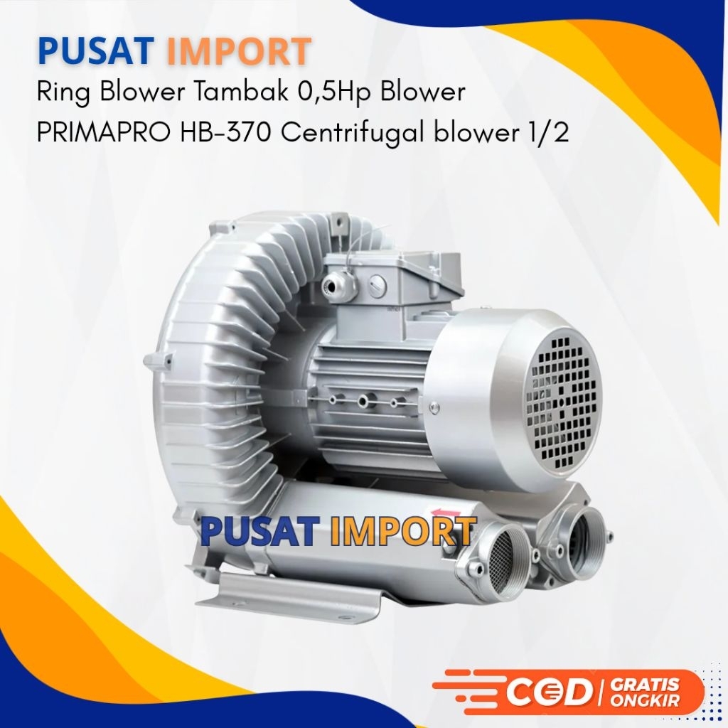 Jual Ring Blower Tambak 0,5Hp Blower PRIMAPRO HB-370 Centrifugal blower ...