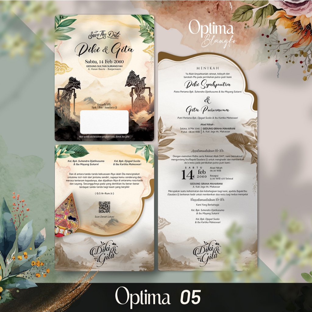 Jual Optima OP 01 - 06 Blangko Undangan | Blangko Undangan Murah | Shopee Indonesia