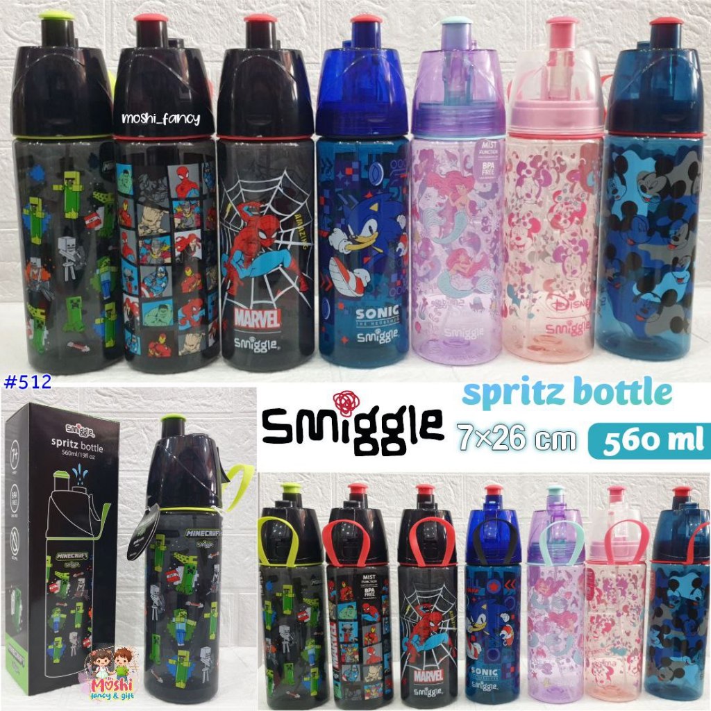 Jual Botol Minum Smiggle Spray / Botol Minum Smiggle Spirtz Bottle ...