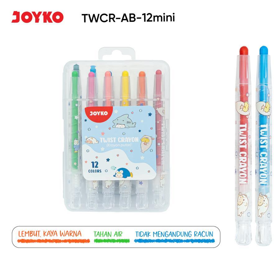 Jual Twist Crayon Joyko TWCR-AB-12Mini ( Krayon Putar ) | Shopee Indonesia