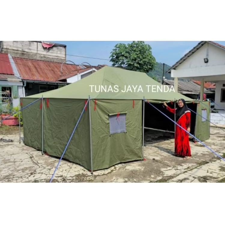 Jual TENDA PLETON BARAK KOMANDO STANDAR TNI 4x6 Bahan premium terbaik ...