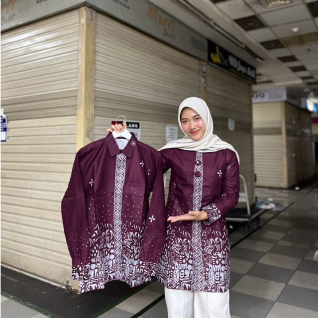 Jual Baju Batik Tunik Bahan Katun Halus Batik Couple Batik Full Lapisan ...