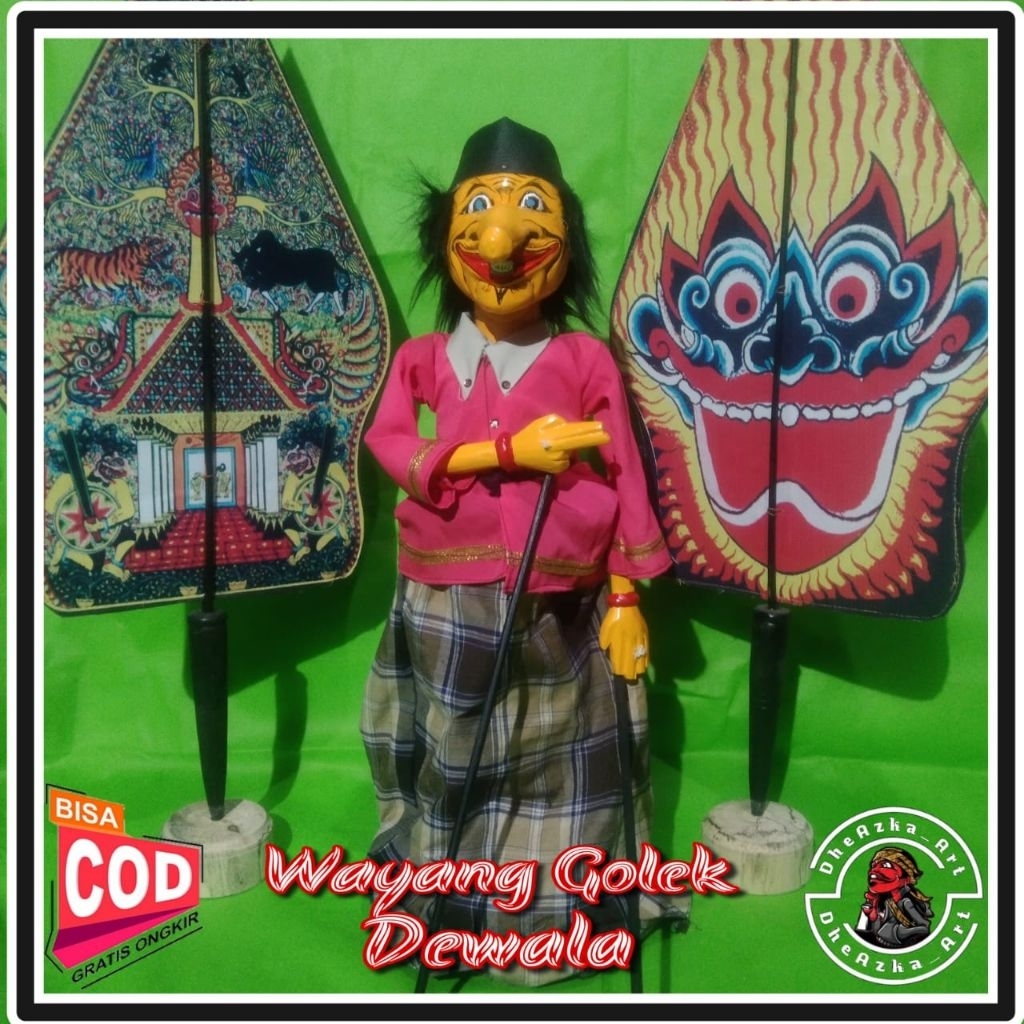 Jual Wayang Golek, Wayang Dawala / Petruk Kualitas Halus (Bonus Tatakan ...