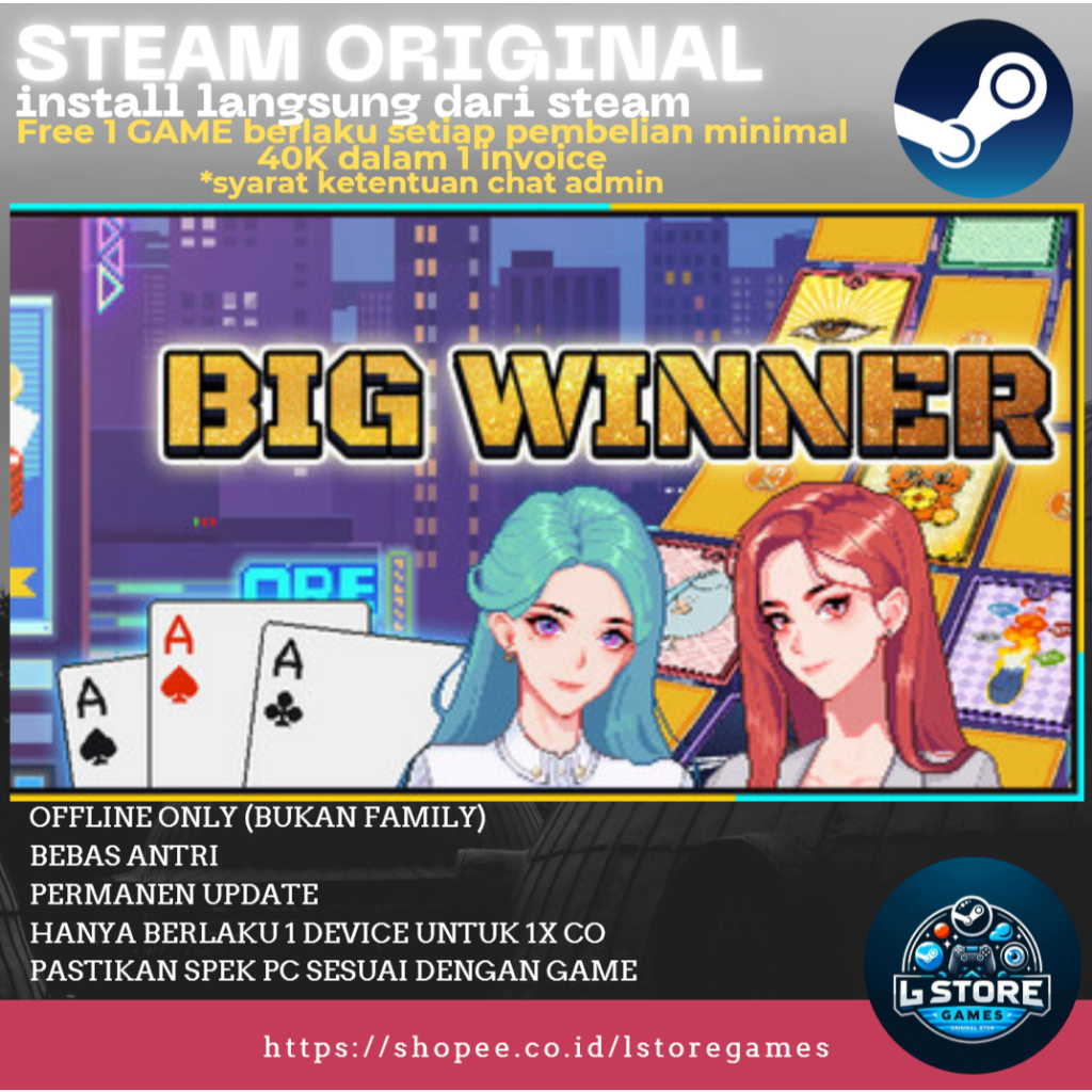 Jual Big Winner Game PC Original Offline | Shopee Indonesia