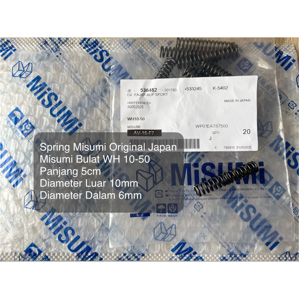 Jual Spring Misumi Original Japan Misumi bulat WH 10-50 Diameter Luar ...