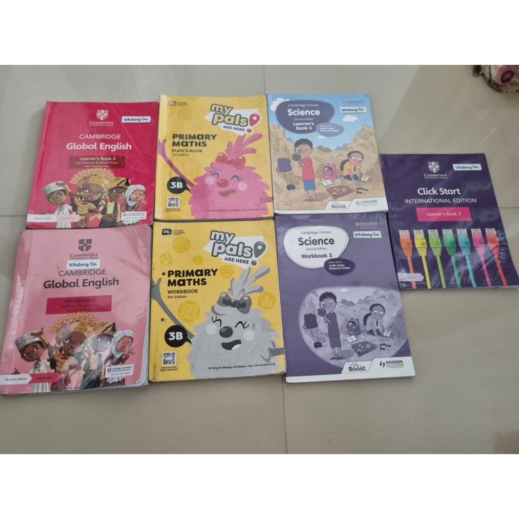 Jual cambridge global english, marshall cavendish primary mathsbook ...