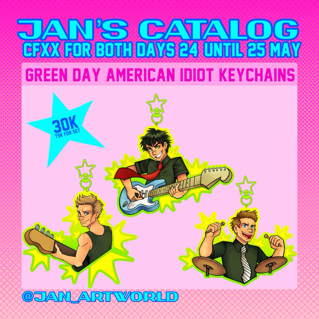 Jual Green Day Keychains//Jan_artworld CFXX Aftersale | Shopee Indonesia