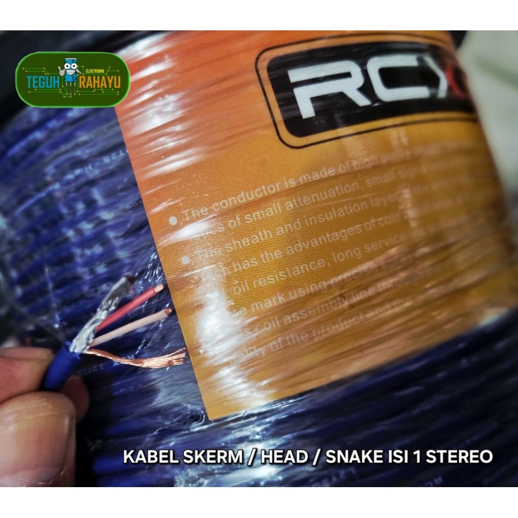 Jual KABEL SKERM / HEAD / SNAKE ISI 1 STEREO RCX L2T2S METERAN | Shopee ...