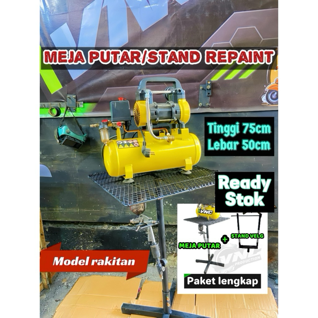 Jual vnc|meja putar stand meja cat putar rakitan tinggi 75cm model ...