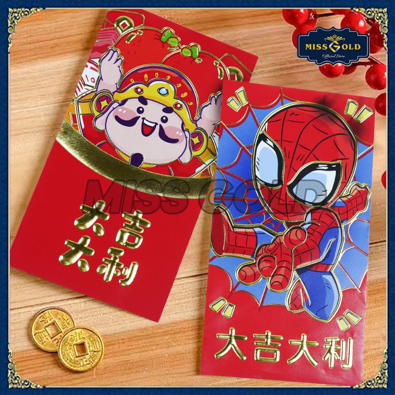 Jual Angpao Imlek Panjang 6 Pcs / Amplop Tahun Ular 2025 Desain Cantik ...