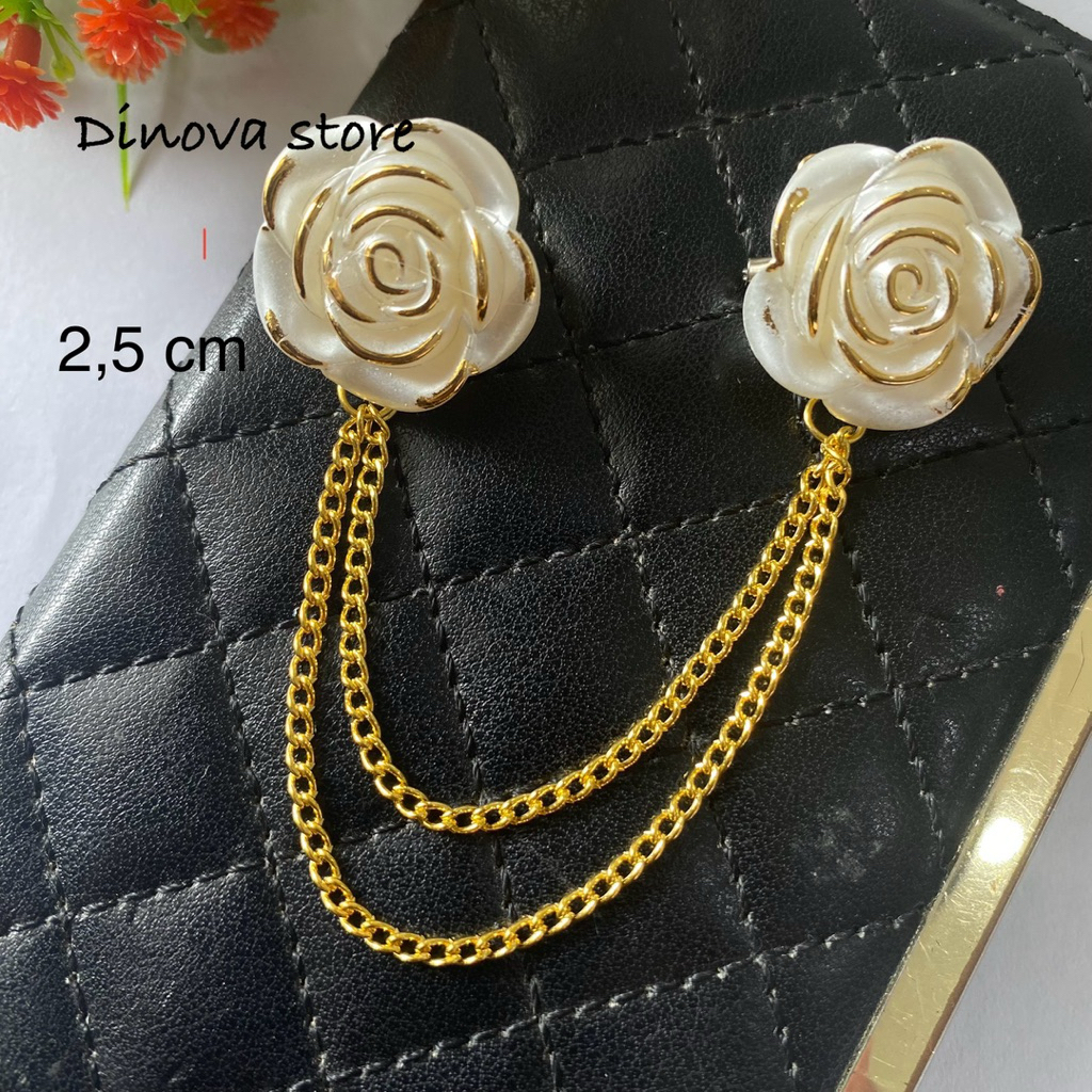 Jual BROS RANTAI bunga resin/bros rantai kebaya/bros rantai kebaya ...