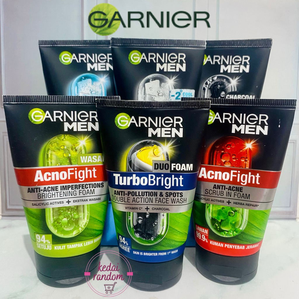 Jual Garnier Men 100ml Acno Fight Anti-Acne Scrub In Foam Cleanser | Garnier Men Acno Fight ...