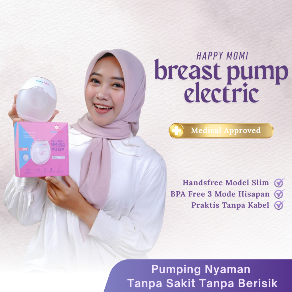Jual Pompa ASI Elektrik Handsfree Tanpa Kabel Otomatis Portable Breast ...