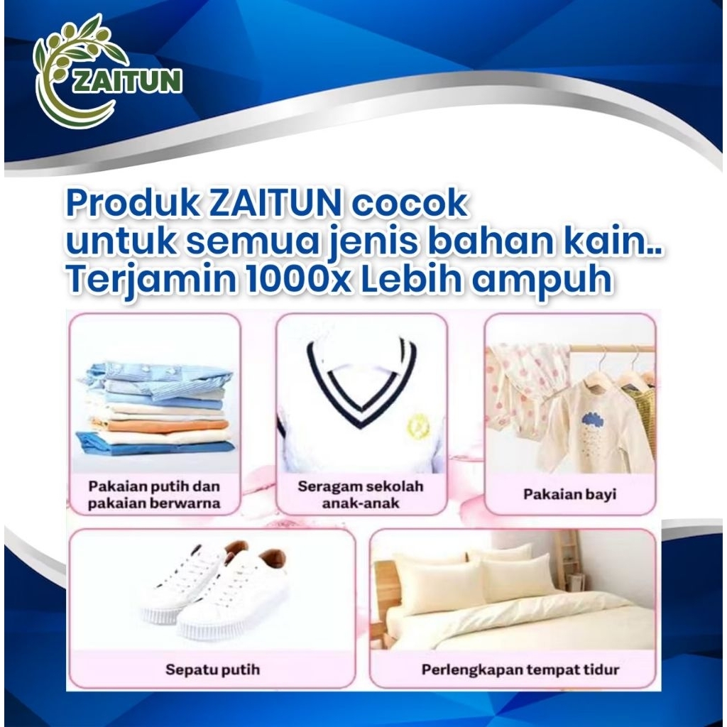 Jual ZAITUN CLOTH STAIN REMOVER - Kemasan 500 gram serbuk serbaguna ...