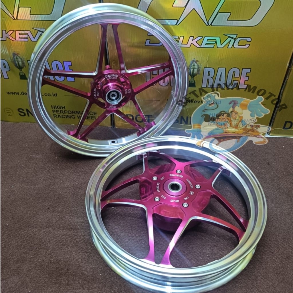 Jual Velg Racing Delkevic X1 two tone 185x14 & 215x14 Mio Sporty / Mio ...