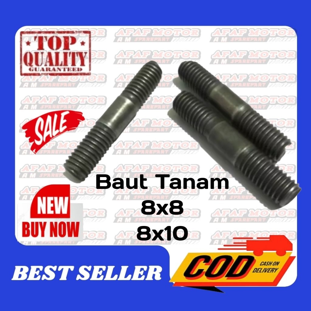 Jual BAUT TANAM BAUT SILINDER BLOK 8X8 / 8X10 /ATAU BAUT UKURAN 12X12 ...