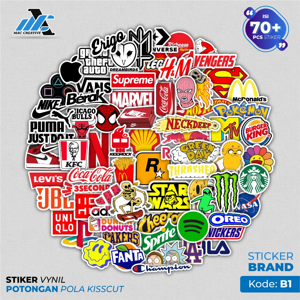 Jual Stiker Pack Hypebeast Aesthetic Waterproof untuk Helm Laptop ...