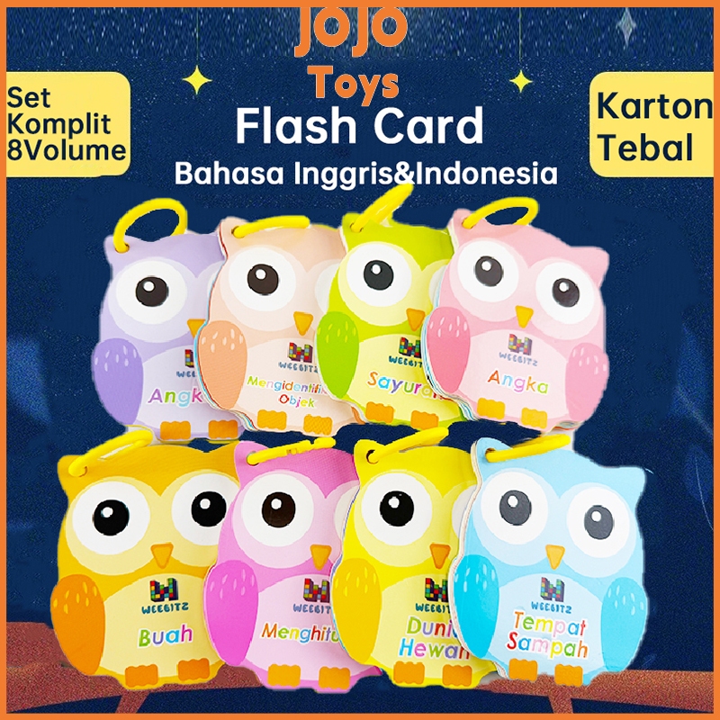 Jual JOJO Flash Card Edukasi Anak Mainan Edukasi Anak Kartu Pintar ...