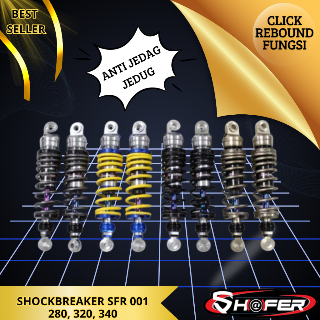 Jual Shockbreaker Matic Bebek Universal 280 320 340mm - Non Tabung ...