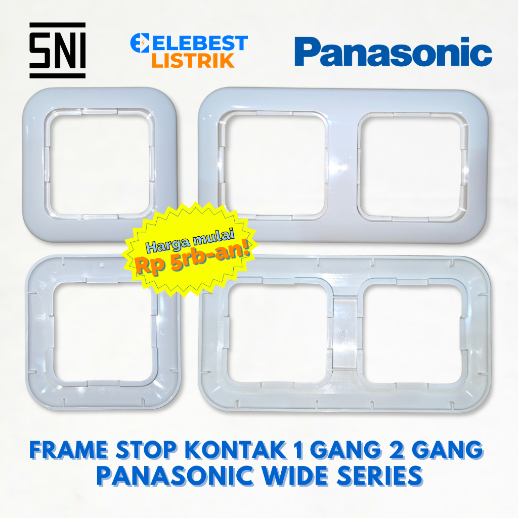 Jual PANASONIC FRAME STOP KONTAK 1 GANG 2 GANG - ORIGINAL PANASONIC ...