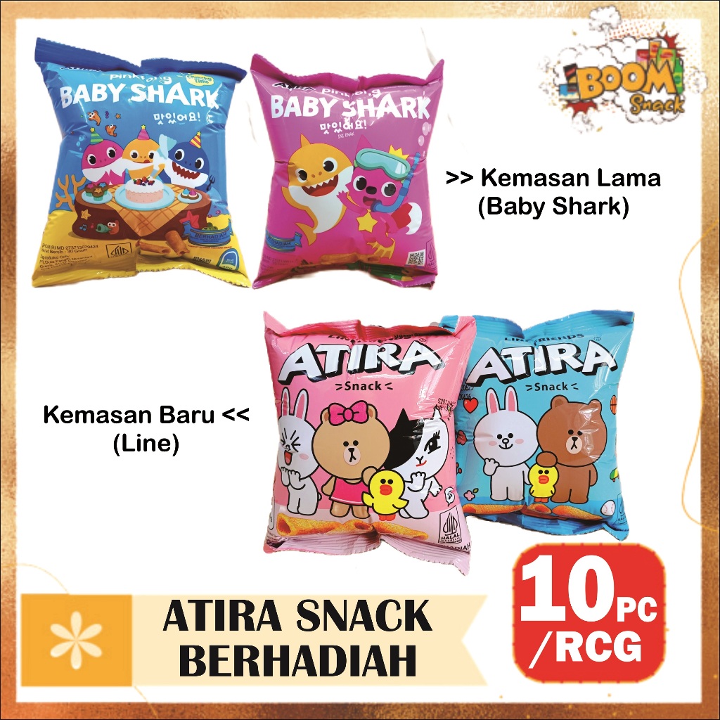Jual Atira Snack Berhadiah Line isi 10 pcs | Shopee Indonesia
