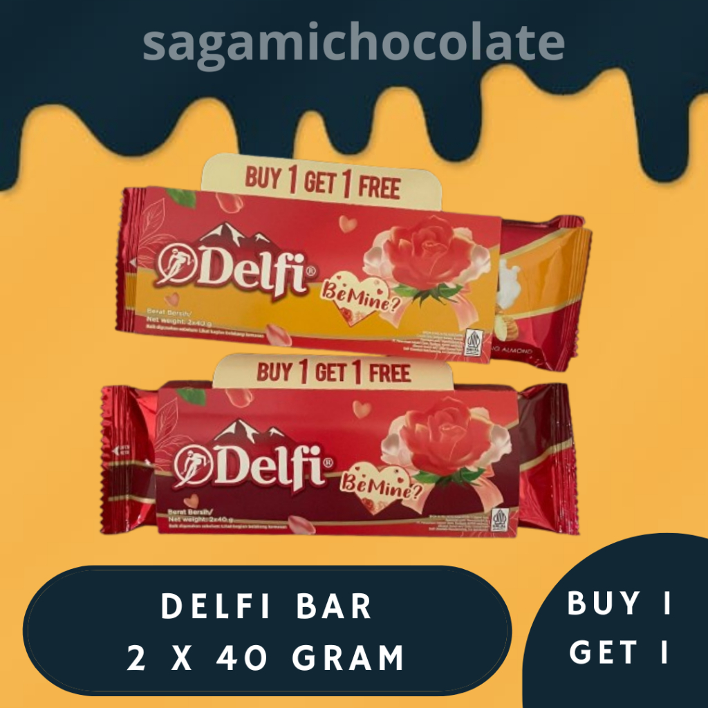 Jual DELFI COKLAT BAR 40 GRAM BUY 1 GET 1 FREE / DELFI BAR DAIRY MILK ...