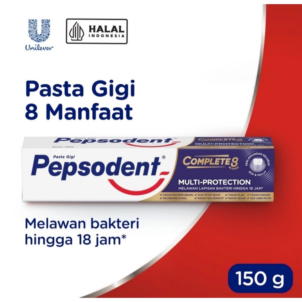 Jual PEPSODENT COMPLETE 8 150g | Shopee Indonesia