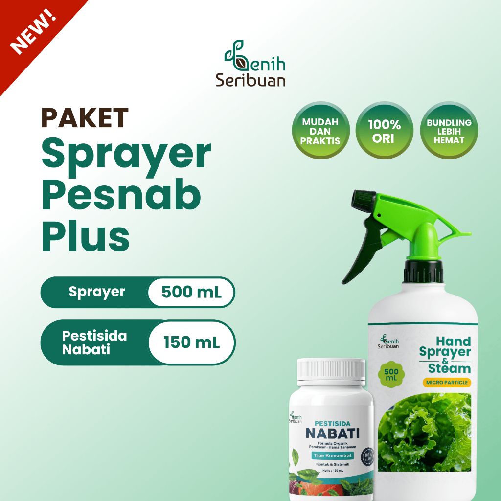 Jual Benih Seribuan - Bundling Botol Sprayer 500 ml+Pestisida Nabati ...