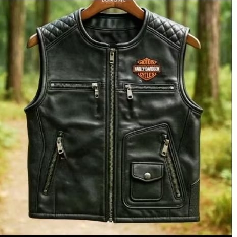Jual Rompi kulit asli Vest kulit sapi asli Import HARLEY DAVIDSON Pria ...