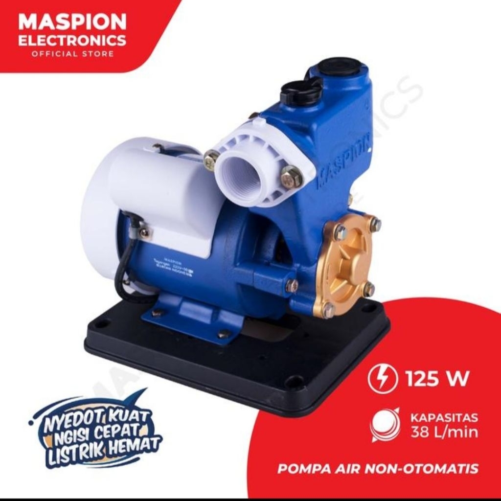 Jual MASPION WATER PUMP MESIN POMPA AIR MANUAL MWP-127 BMA | Shopee ...