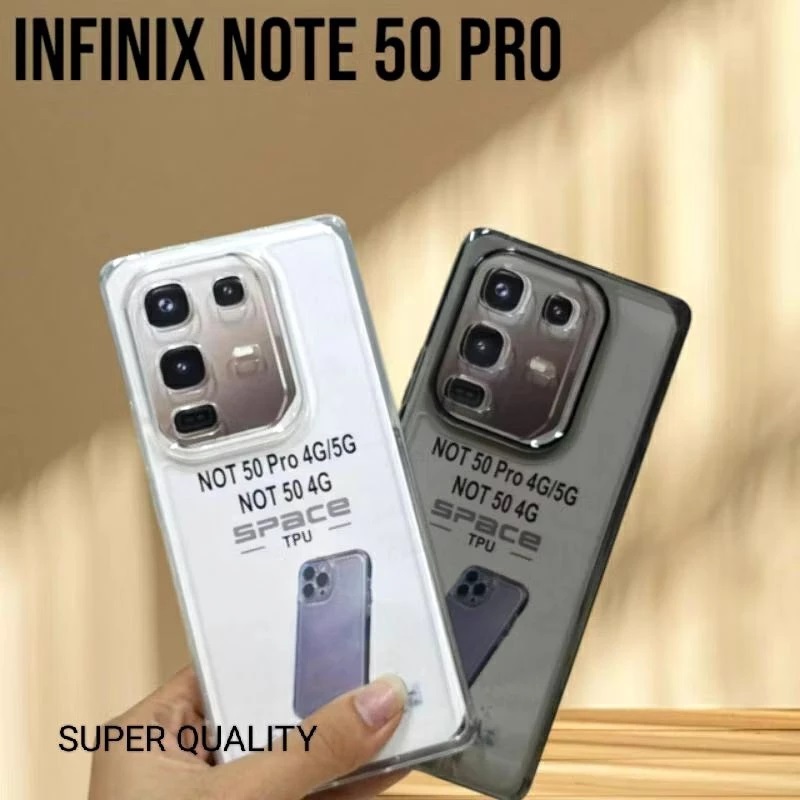 Jual Case SPACE TPU Clear/Smoke Infinix GT 30 Pro 20Pro 10Pro Note 50 4G 50Pro 40 40Pro 40Pro ...