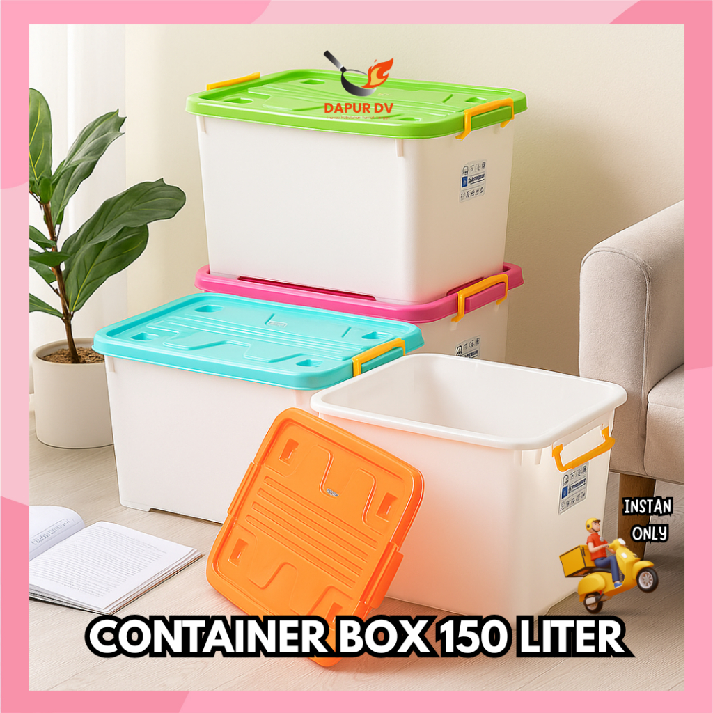 Jual Box container Tempat Penyimpanan Serbaguna JUMBO Kapasitas 150 ...